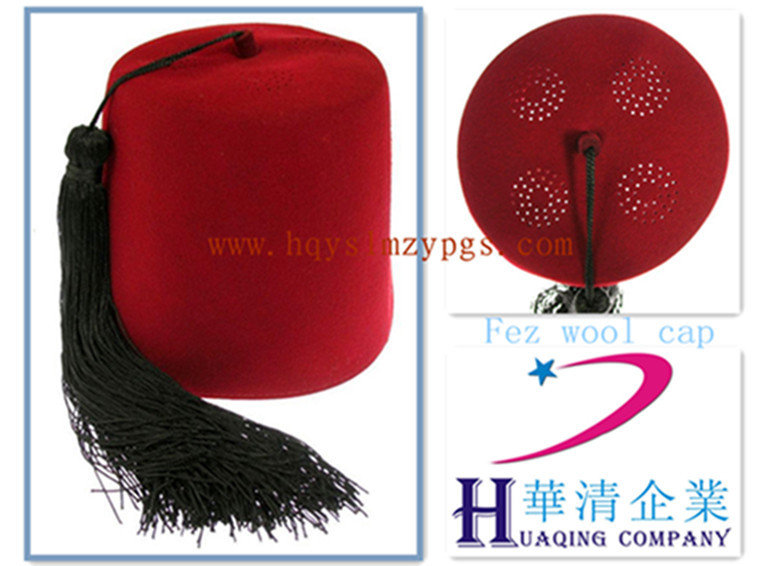Fez wool cap  /   Turkish wool cap  /  Turkish Cap Size: 55#，56#，57#，58#，59#，60#，61#，62#