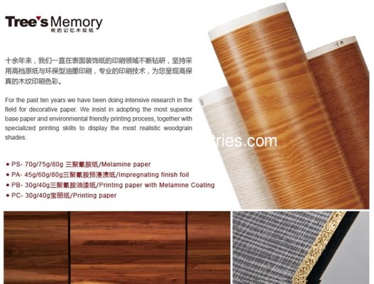 decorative paper for woodgrain melamine mdf