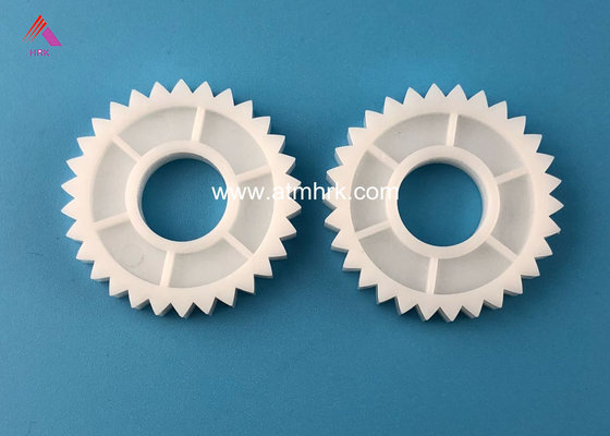 White Hitachi ATM Parts BV Gear 30T Plastic Material With ISO Certification