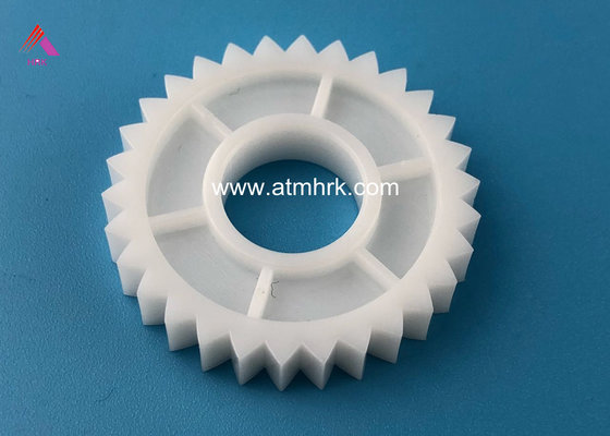White Hitachi ATM Parts BV Gear 30T Plastic Material With ISO Certification