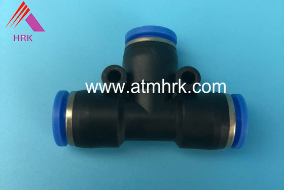 Iron / Plastic NCR ATM Parts Equal Tee Vacuum Connector Aria Pick Units 009-0007844