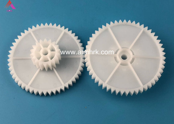 Hitachi Atm Cassette Parts BV Gear 52T 18T White Color Small Plastic Material