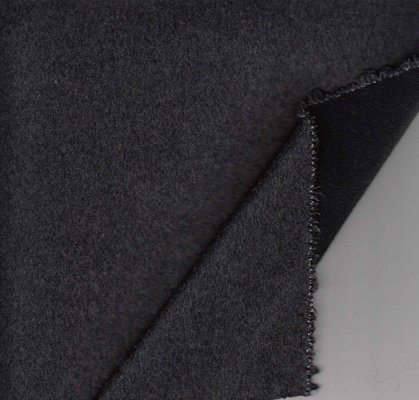 Double-faced wool fabric/winter clothing woolen fabric supplier