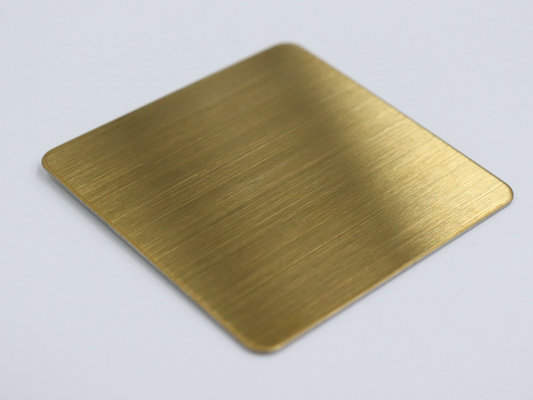 No Fade 312 4.0mm Gold Mirror Stainless Steel Sheet