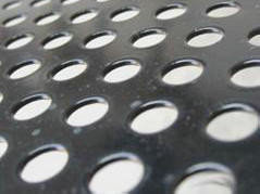 NO.1 Black Finish 10mm Stainless Steel Perforated Plate