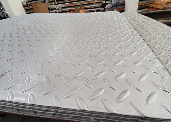 Car Pedal Hot Rolled 5mm Stainless Steel Checkered Plate