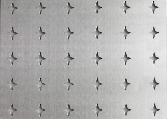 Cross Hole 1250mm Stainless Steel Perforated Sheet
