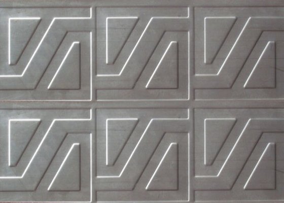 Concave Convex Patterns Swastika Embossed Steel Plate