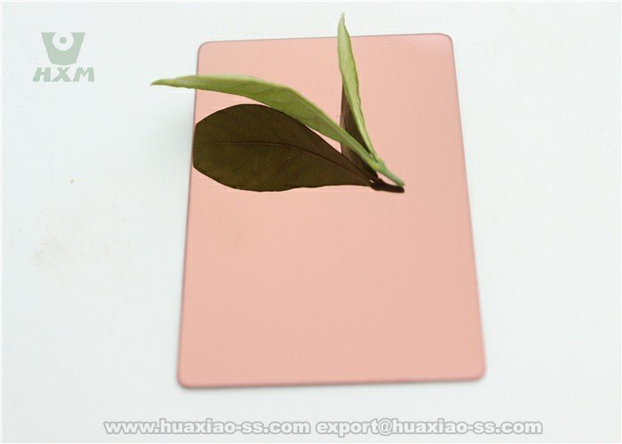 SGS  AISI 316 Gold Mirror Polished Stainless Steel Sheet