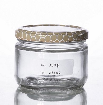 200ML empty glass jam jar