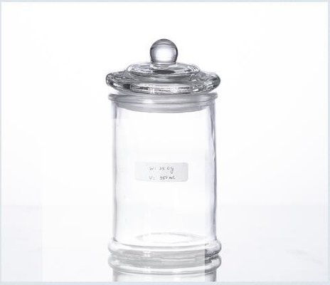350ML airtight glass storage cansiter for kitchen