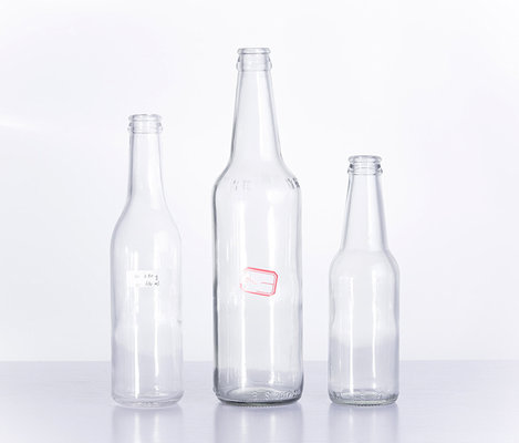 350ML 500ML Custom Made Flint Glass Beer Bottle glass wine bottle high quality low price
