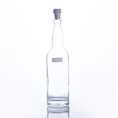 750ML Classic Frost and Screen Painting Glass Vodka Bottle glass wine packaging