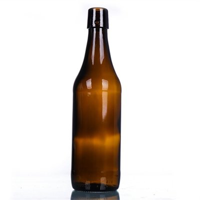 500ML Long Neck Amber Glass Beer Bottle glass wine bottle drinking packaging  UV--proof