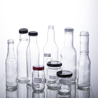 10OZ sauce dressing bottle empty clear glass jam bottle for kitchen wholesale from China