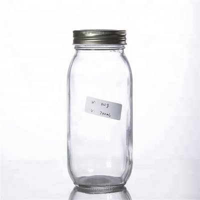 750ml regular mouth big glass mason jar glass frutta del prato mason jar