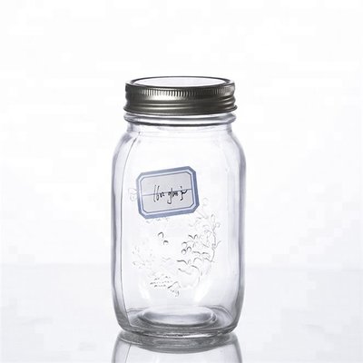 750ml regular mouth big glass mason jar glass frutta del prato mason jar