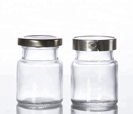 70ml glass bird nest bottle with aluminum lid china manufacturer