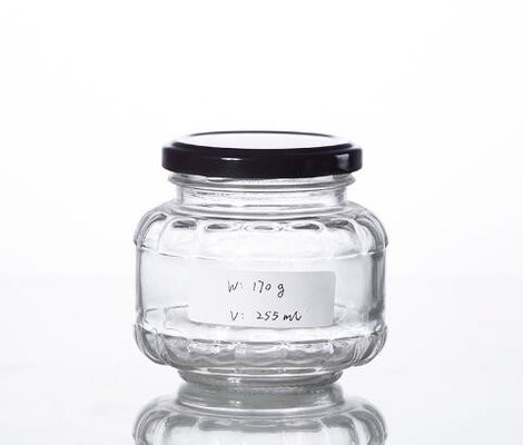500ML airtight glass jars food container / glass jar with sealing top lid