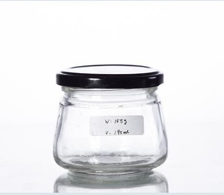 Wholesale hexagon jam glass jar with metal lid