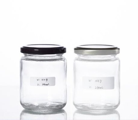 Clear Glass Wide Mouth 2 oz. Glass Jars
