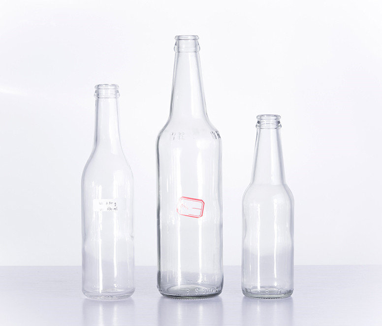 350ML 500ML Custom Made Flint Glass Beer Bottle glass wine bottle high quality low price