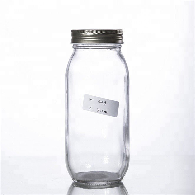 750ml regular mouth big glass mason jar glass frutta del prato mason jar