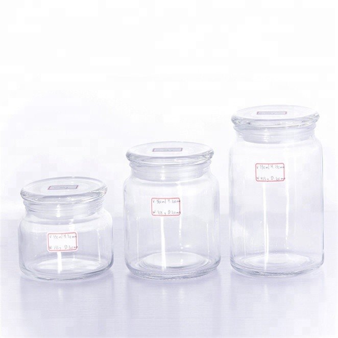 350ML 500ML 750ML series of half gallon glass vintage storage candy jar