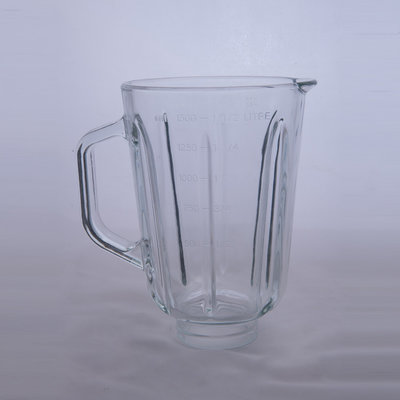 hot sale factory direct 1.25L 1.5L 1Ltransparent food grade blender spare part glass jar replace blender glass cup A07-8