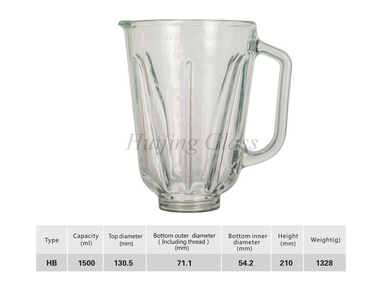 China manufacturer high quality Blender glass jar vaso de vidrio HB