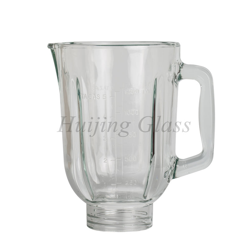 1.25L home electrical appliances Food Grade blender glass jar spare parts VASO DE VIDRIO PARA LICUADORA A110