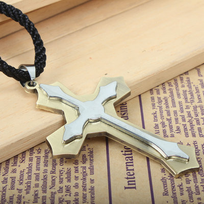 New pendant series of men's religious jewelry cross necklace pendant theme  QNN4004