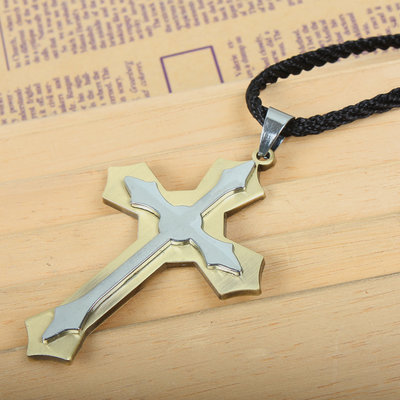 New pendant series of men's religious jewelry cross necklace pendant theme  QNN4004