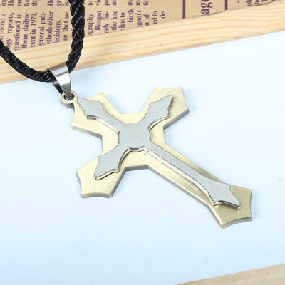 New pendant series of men's religious jewelry cross necklace pendant theme  QNN4004