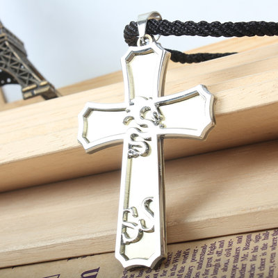 Cross pendant wholesale Chinese style dragon jewelry fashion titanium steel pendant jewelry pendant QNN4009
