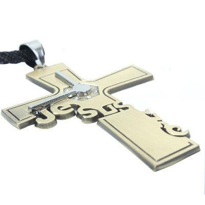Jesus cross pendant diamond cross necklace wholesale Europe and America QNN4010