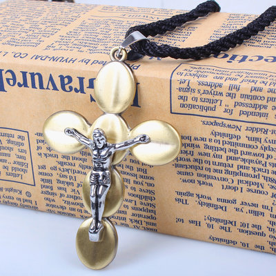 New theme jewelry cross pendant jewelry wholesale Christian crosses QNN4012