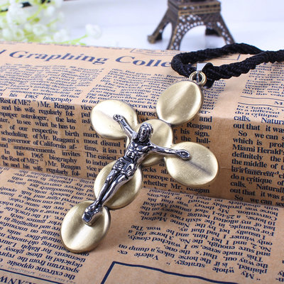 New theme jewelry cross pendant jewelry wholesale Christian crosses QNN4012
