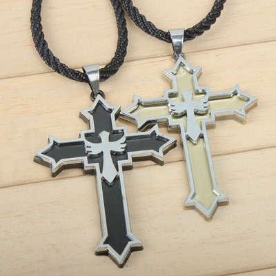 New theme series Christian cross necklace jewelry wholesale jewelry angel pendants QNN4014