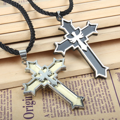New theme series Christian cross necklace jewelry wholesale jewelry angel pendants QNN4014