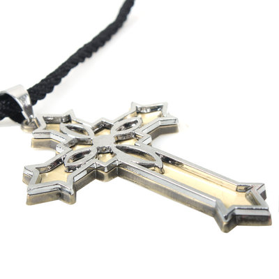 Victorian style jewelry titanium steel cross pendant necklace jewelry wholesale QNN4017