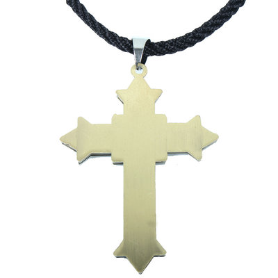 Victorian style jewelry titanium steel cross pendant necklace jewelry wholesale QNN4017