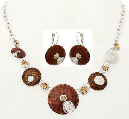 Round red necklace round earrings necklace threaded necklace tortillas BJX4306