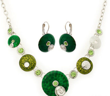 Round red necklace round earrings necklace threaded necklace tortillas BJX4306