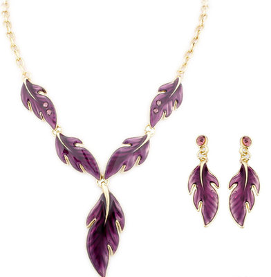 New Leaf earrings jewelry leaf necklace Leaves Set BJX4314