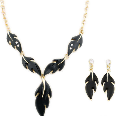 New Leaf earrings jewelry leaf necklace Leaves Set BJX4314