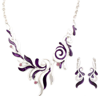 Serpentine Earrings Flower Necklace  Geometric Necklace Geometric Earrings BJX4315