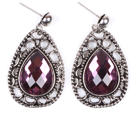 Droplets necklace Manufacturers Tibetan silver retro Droplets pendant necklace collarbone Water drop earrings  MD1422