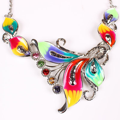 2014 spring butterfly necklace Phoenix Necklace Peacock Necklace Phoenix Earring  MD1424