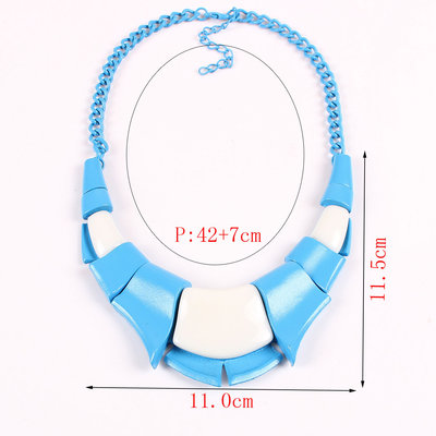 New wave clavicle chain necklace Book page necklace Wave Earrings  Waves necklace wholesale MD1433